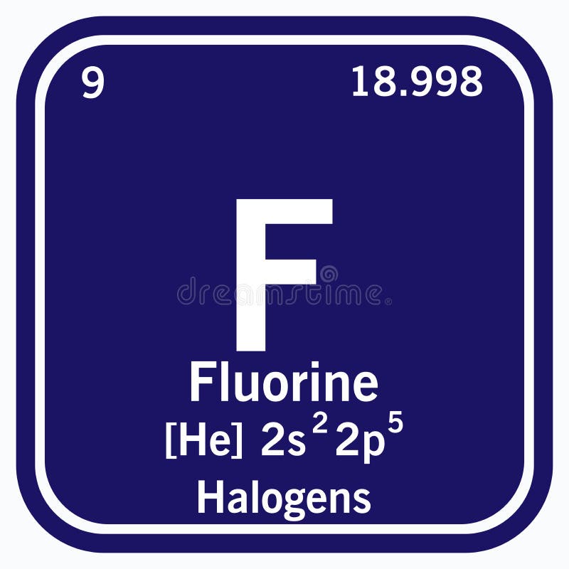 Fluorine Periodic Table Stock Illustrations – 644 Fluorine Periodic ...