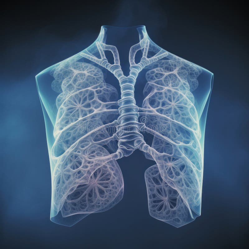 Fluorography of the Human Chest Stock Illustration - Illustration of ...