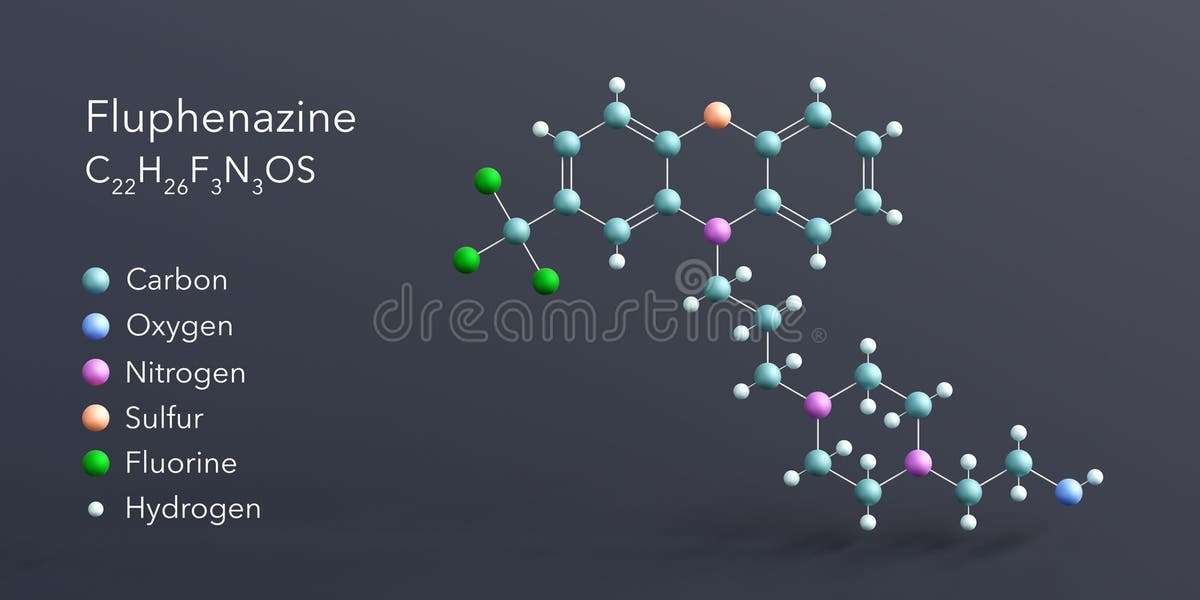 Fluphenazine Molecule Stock Illustrations – 23 Fluphenazine Molecule ...