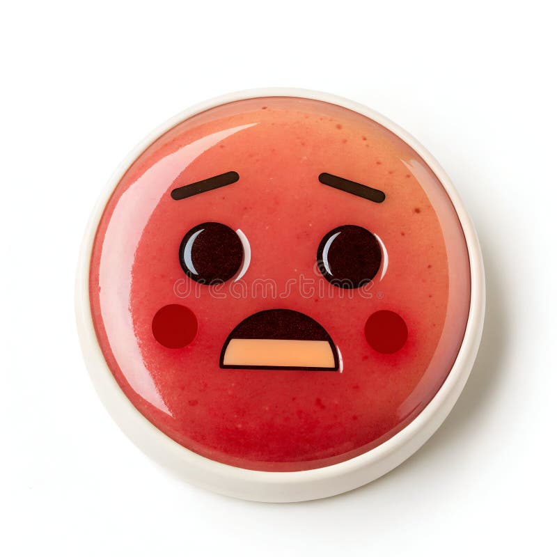 Flushed Face Emoji stock illustration. Illustration of expression ...