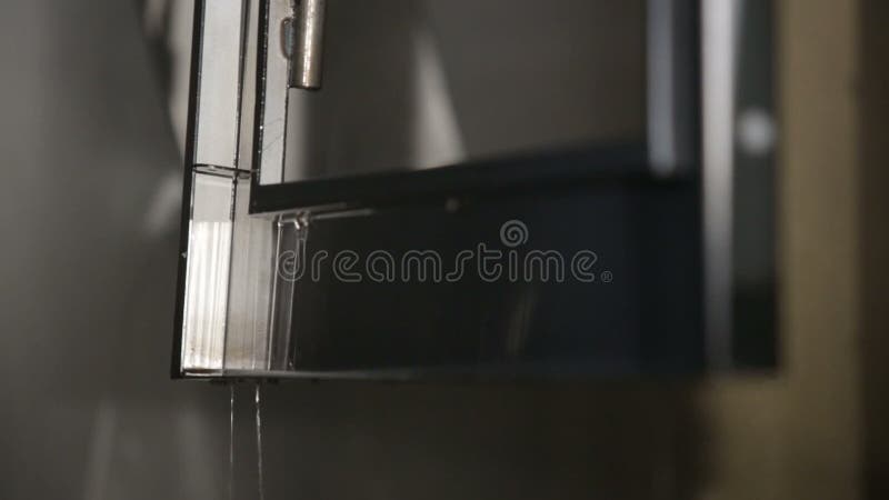 Flushing of metal parts stock footage. Video of indoors - 49452462