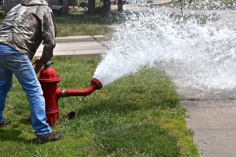Fire Hydrant Flushing Stock Photos - Free & Royalty-Free Stock Photos ...