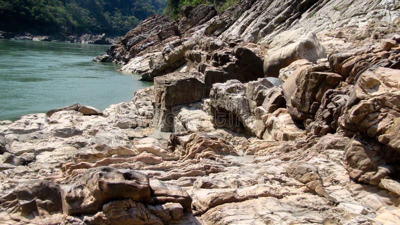 Fluss Brahmaputra Im Pasighat, Arunachal Pradesh Stockfoto - Bild von ...