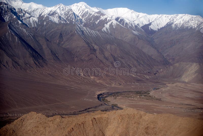 Fluss Indus, Leh, Ladakh, Indien Stockfoto - Bild von nepalese, indisch ...
