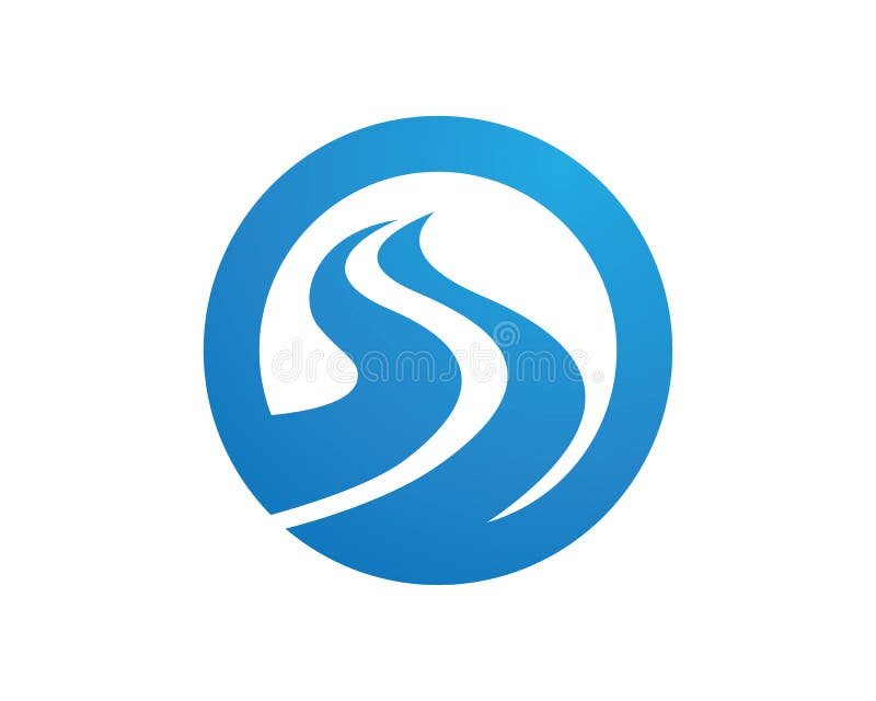Fluss Logo Template vektor abbildung. Illustration von einstellen ...