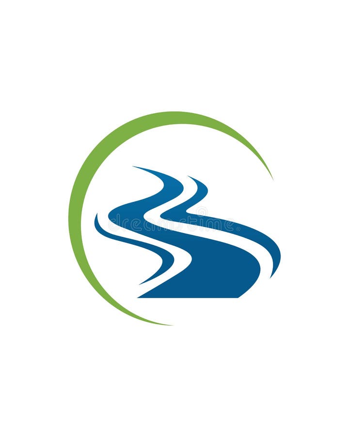 Fluss-Logo Und Symbolikonen Schablonen-APP Vektor Abbildung ...