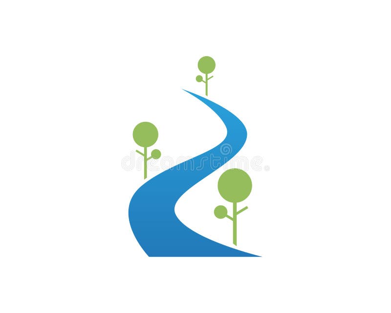 Fluss-Logo Und Symbolikonen Schablonen-APP Vektor Abbildung ...