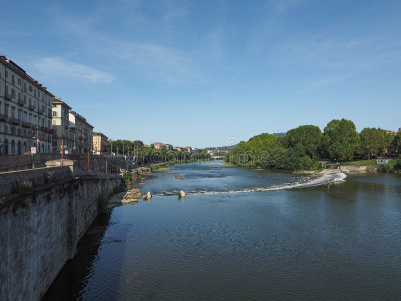 Fluss PO, Turin stockfoto. Bild von vittorio, italien - 18536020