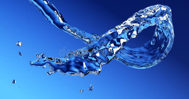 Flusso dell'acqua corrente illustrazione di stock. Illustrazione di ...