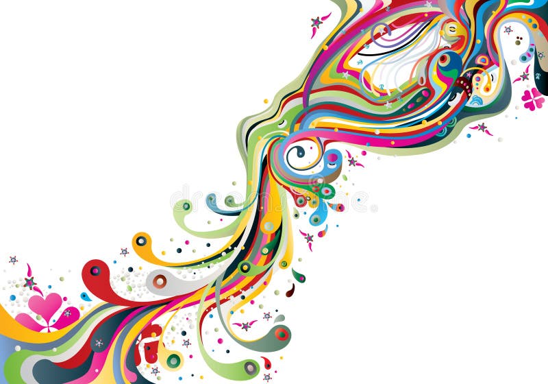 Flusso felice illustrazione vettoriale. Illustrazione di sensibilità ...