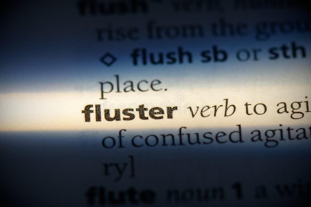 Fluster stock image. Image of text, meaning, language - 161577679