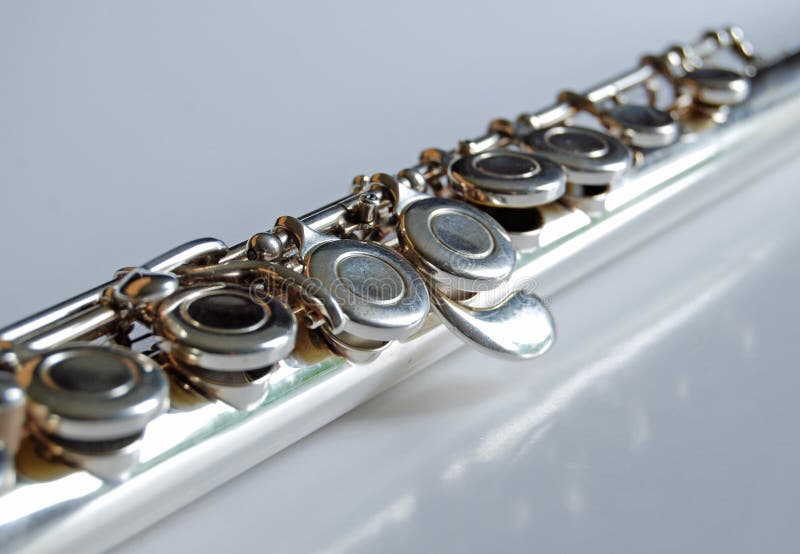 Flute stock photo. Image of keys, band, music, musical - 12390116