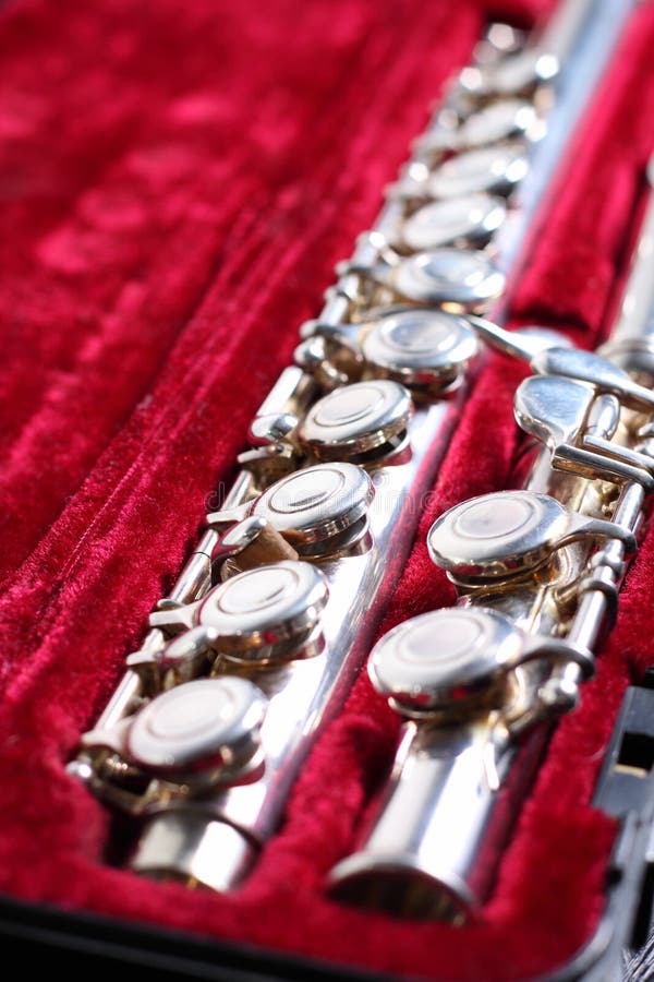 Flute stock photo. Image of music, soft, velvet, metal - 16925314
