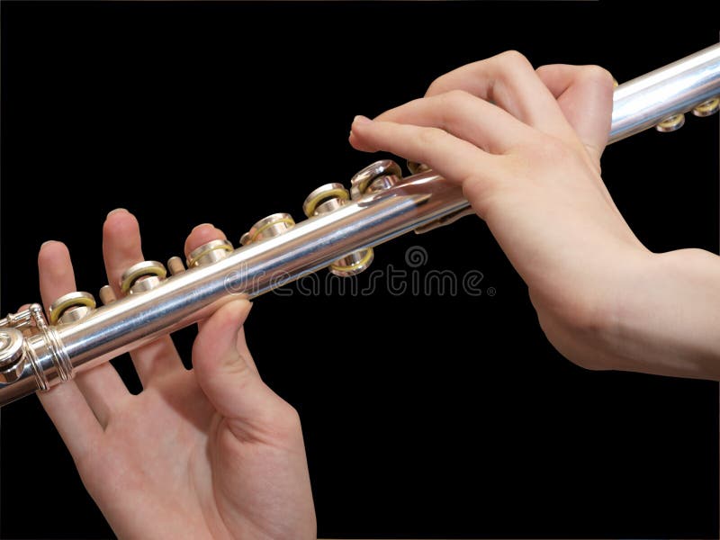 Flute stock photo. Image of sheet, classical, school, isolated - 7992424
