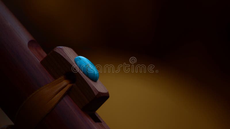 Flute with Gemstone stock photo. Image of instrument - 94497022