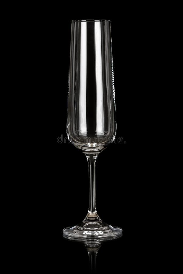 Flute glass isolated stock photo. Image of clean, elegant - 86097112