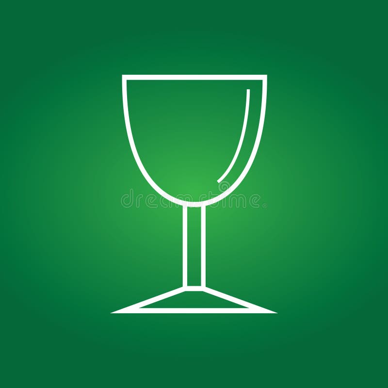 Flute Glass. Vector Illustration Decorative Design Stock Vector ...