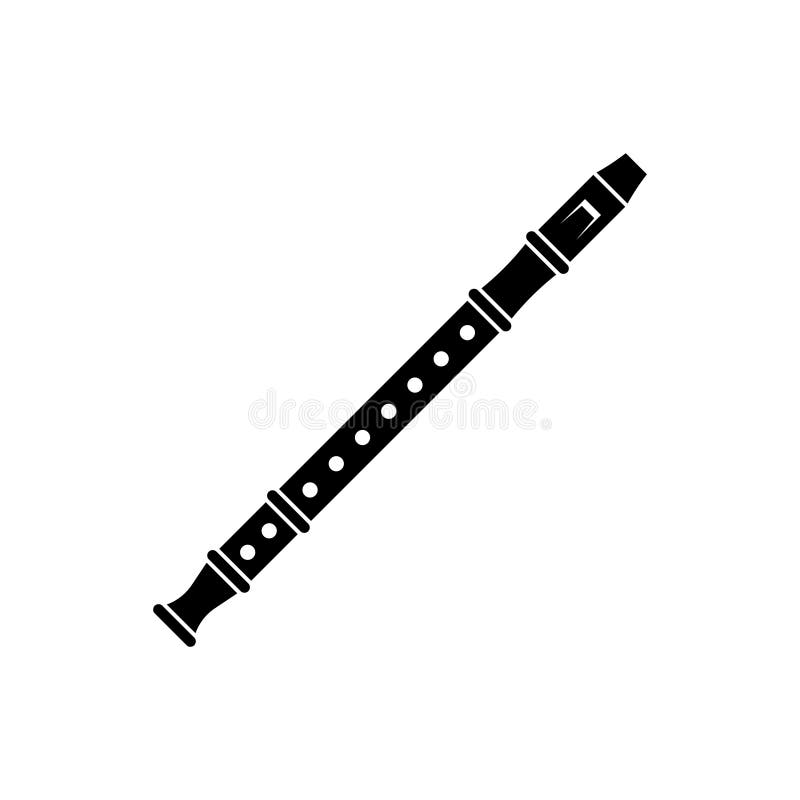 Flute Icon Design Template Vector Isolated Stock Vector - Illustration ...