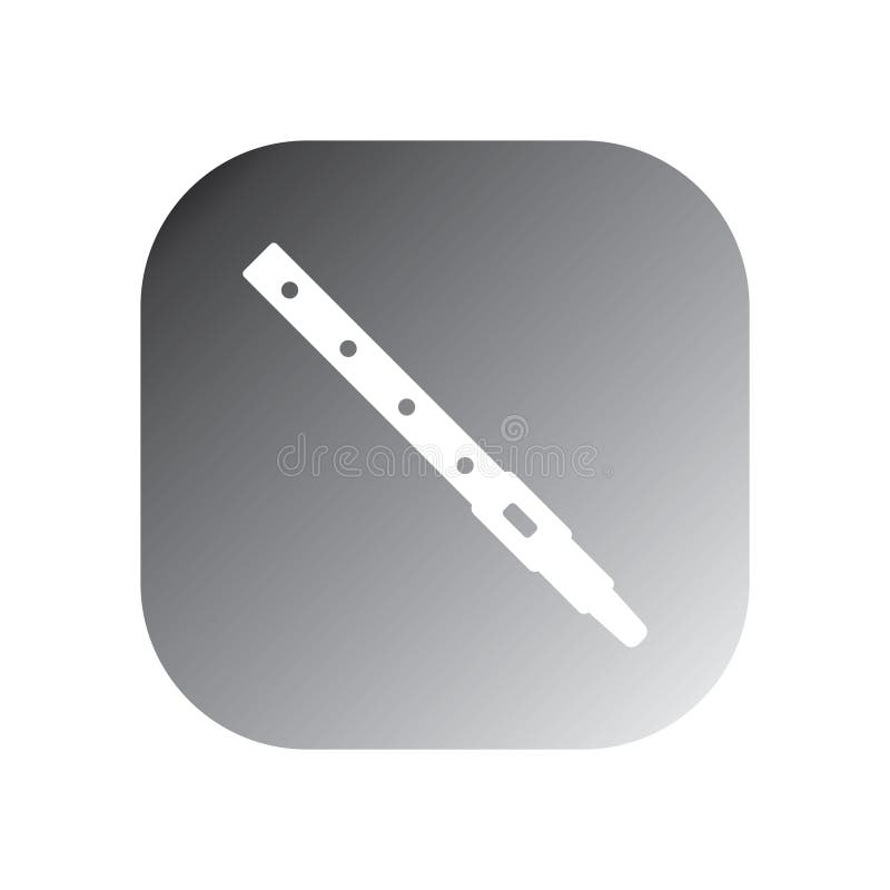 Flute icon vector template stock vector. Illustration of design - 302427525