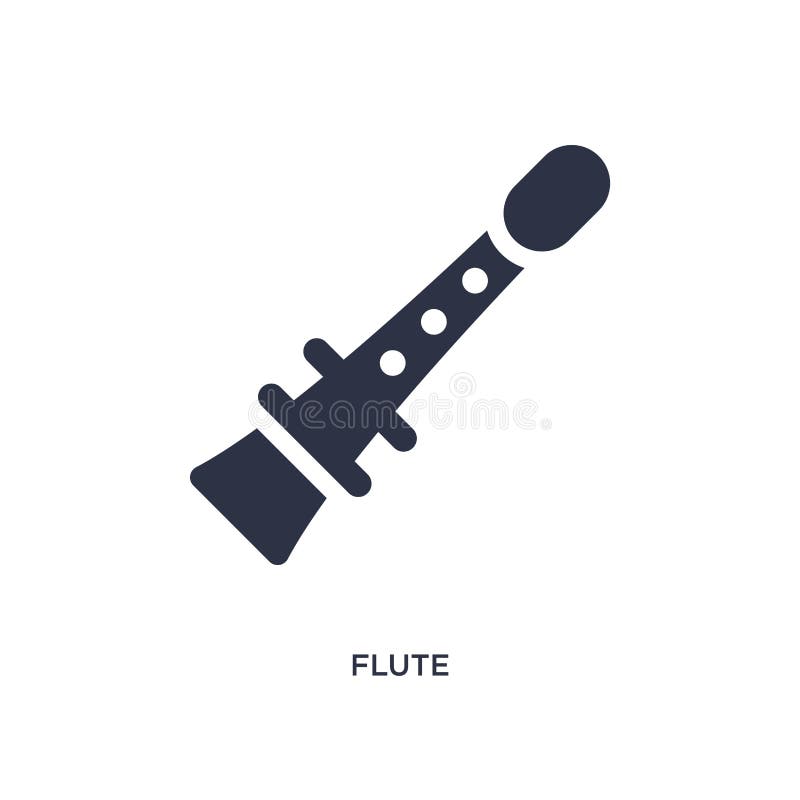 Flute Icon on White Background. Simple Element Illustration from ...