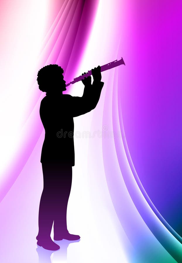 Flute Player Vector Stock Illustration, Jazz Music Vector, Flute ...