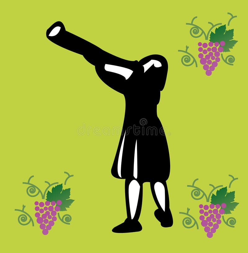 Flute-playing man stock vector. Illustration of poster - 296043435