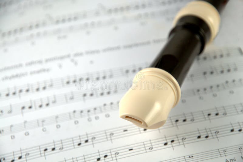 Flute soprano stock image. Image of melody, note, notes - 17686601