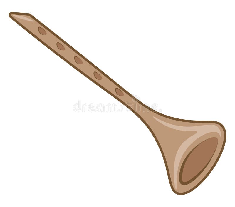 A Flute, Vector or Color Illustration Stock Vector - Illustration of ...