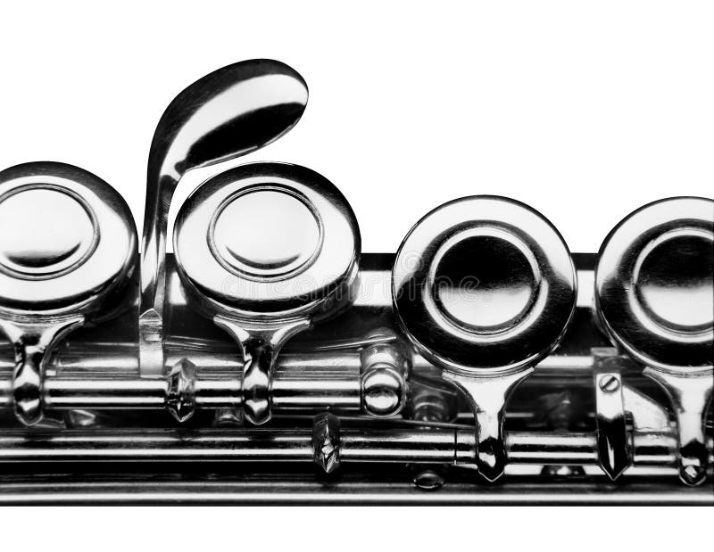 Flute on musical score stock photo. Image of score, flute - 19221376