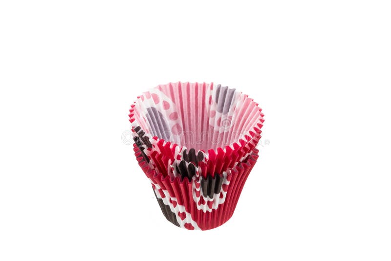 Fluted Colored Paper Cake Cases Stock Image - Image of cupcake, muffin ...