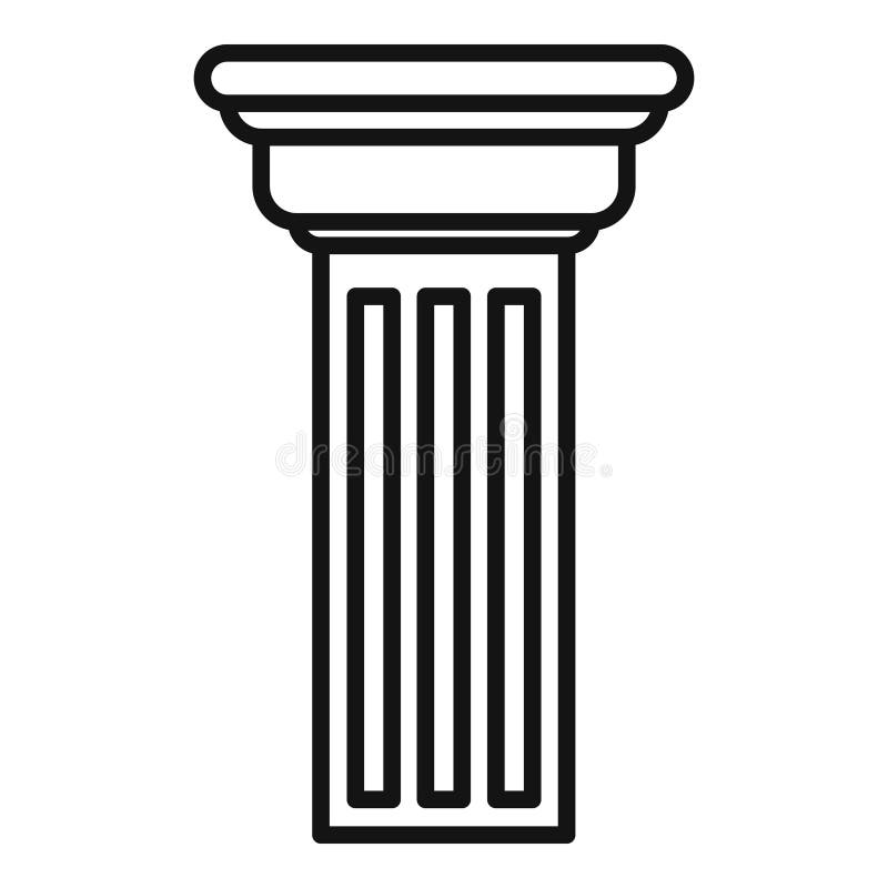 Fluted Column Representing Classical Architecture and Historical ...