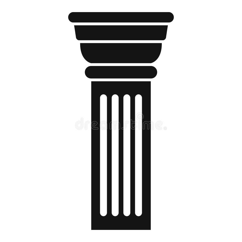 Fluted Column with Tuscan Order Capital Representing Classical ...