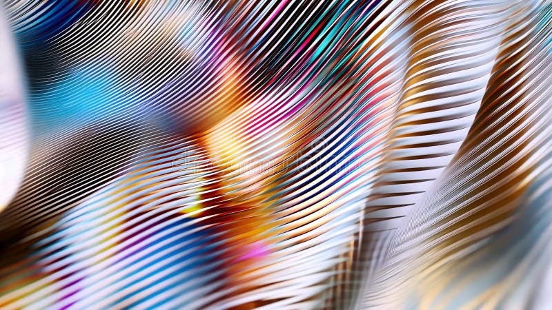 Fluted Metallic Gradients Waves Pattern Stock Video - Video of ...