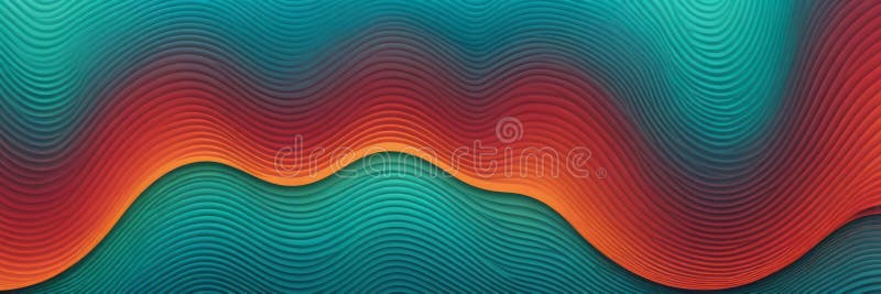 Fluted Shapes in Aqua and Firebrick Stock Photo - Image of modern ...