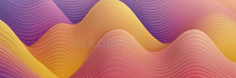 Fluted Shapes in Yellow and Lavender Blush Stock Image - Image of ...