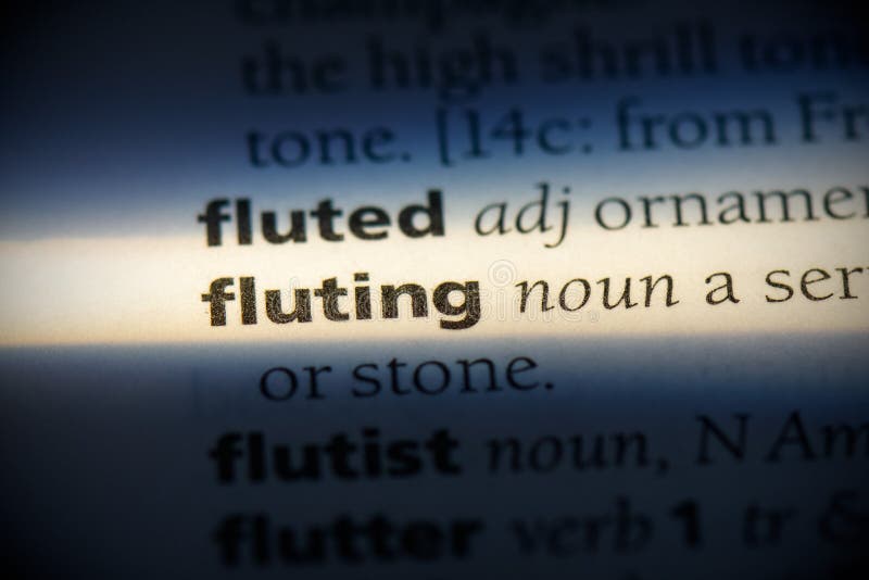 Fluting stock photo. Image of english, etymology, detail - 161577656