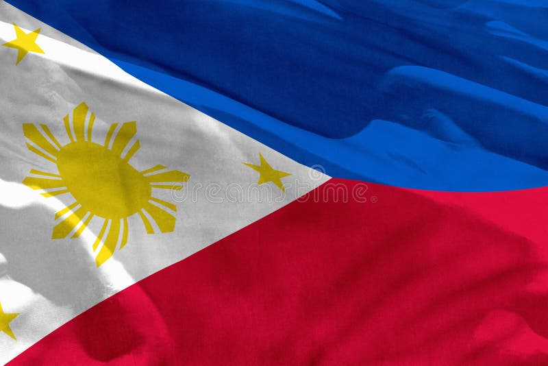 Waving Philippines Flag for Using As Texture or Background, the Flag is ... Waving Philippines Flag for Using As Texture or Background, the Flag is ...
