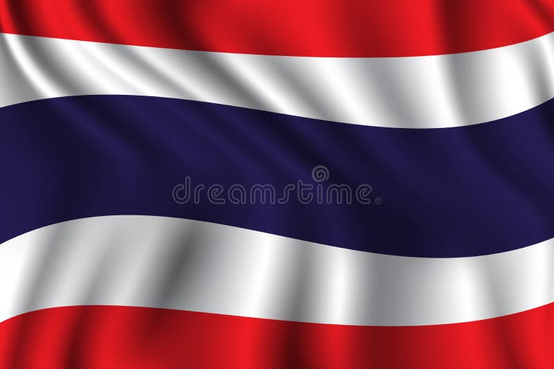 Fluttering Waving National Thai Flag Texture Abstract Background Vector ... Fluttering Waving National Thai Flag Texture Abstract Background Vector ...