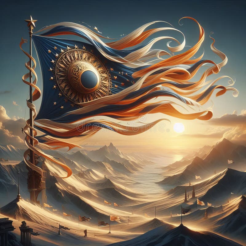 Fluttering Wind Wind Causing Flags or Banners To Flap Rapidly Pr Stock ...