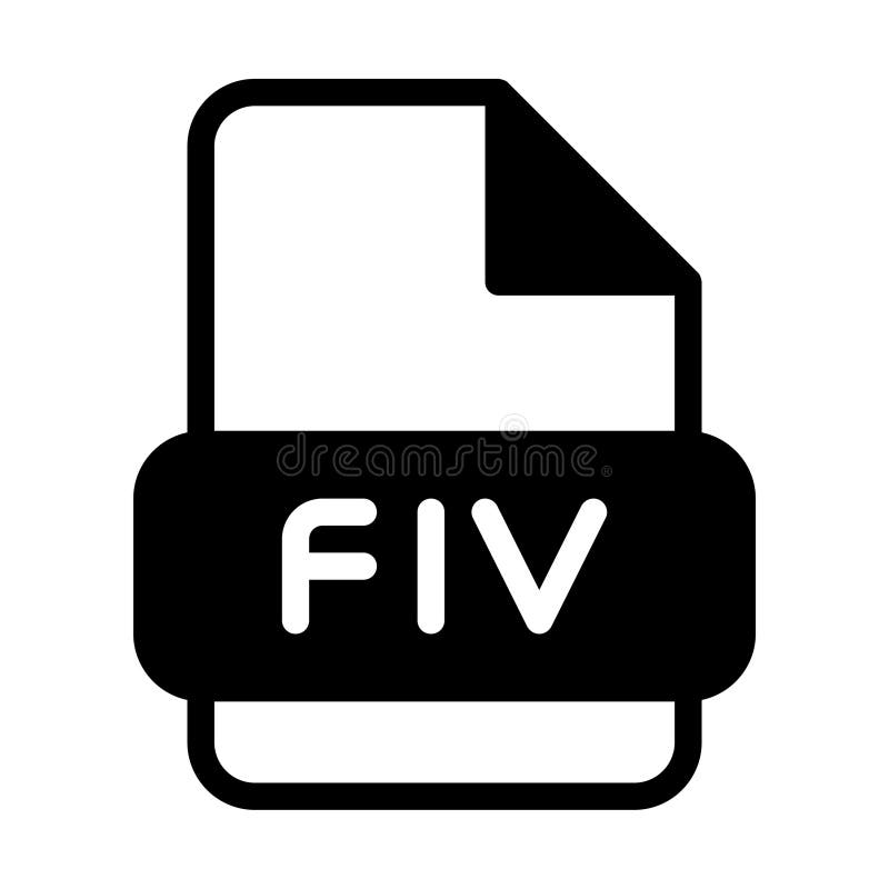 Flv File Format Video Icons. Web Files Label Icon Stock Vector ...