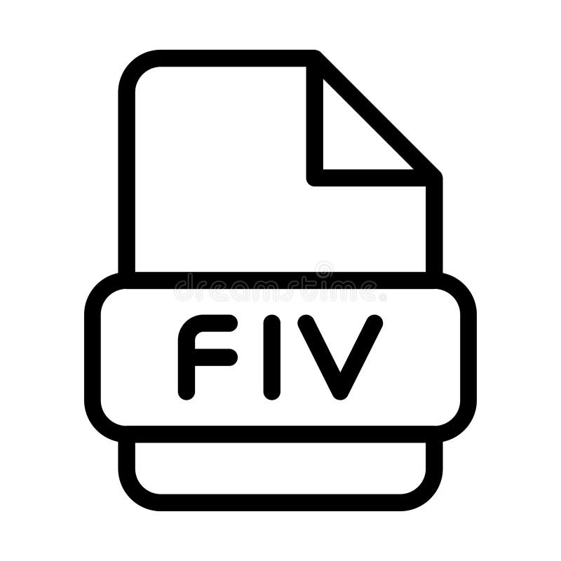 Flv File Icon. Type Files Sign Outline Symbol Design, Icons Format Type ...