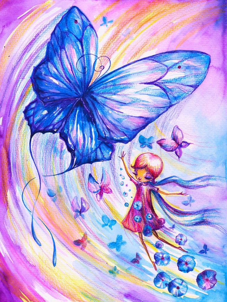 Girl Imagining Flying Stock Illustrations – 82 Girl Imagining Flying ...