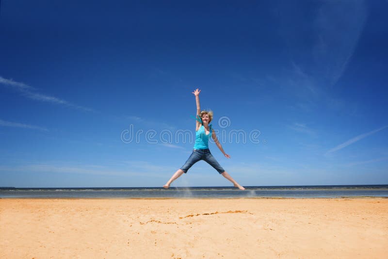 Fly stock image. Image of girl, happiness, leisure, jump - 5355673