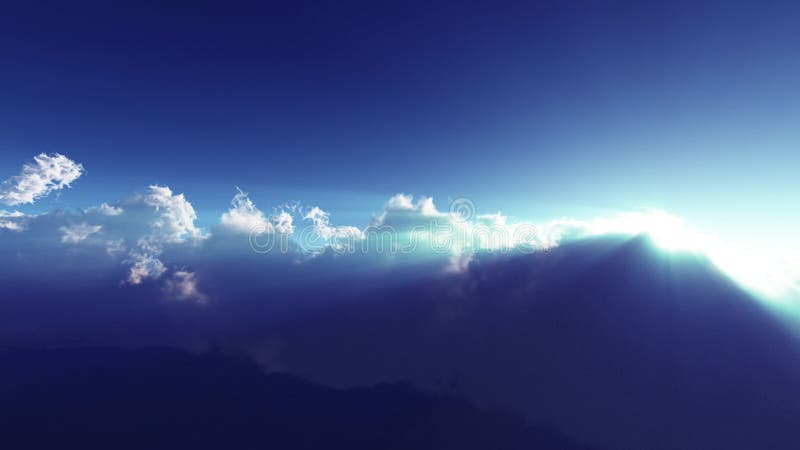 Fly above clouds 4k stock footage. Video of landscape - 251161140