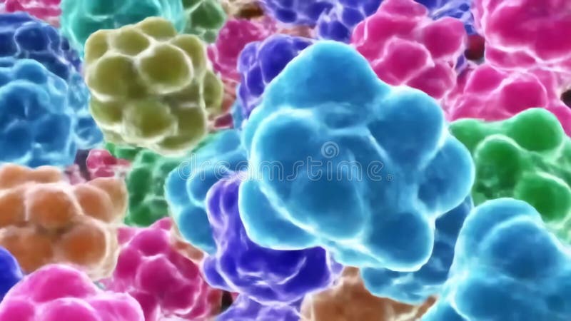 Fly-through Animation of Colorful Microscopic Cells, Viruses, or ...