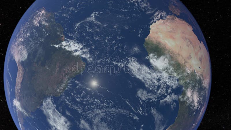 Fly Around the Earth Orbit in Space Stock Footage - Video of realistic ...