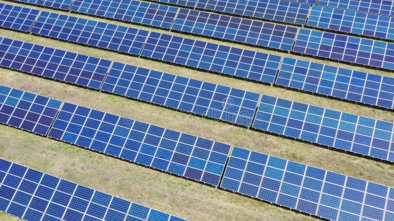 Fly Around Over Many Panels of Solar Cells Stock Footage - Video of ...