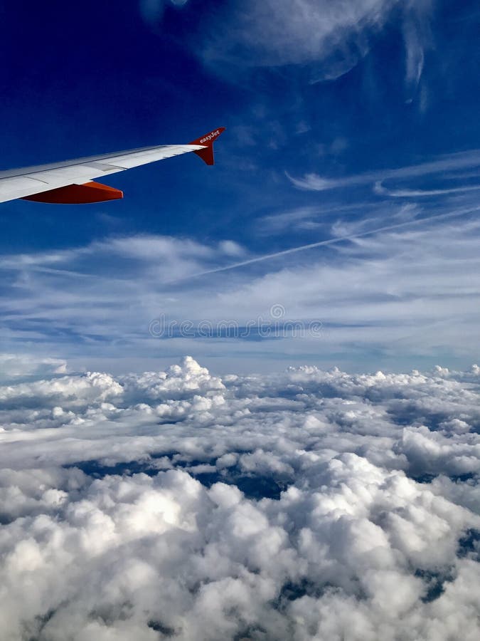 Fly away stock image. Image of airplane, blue, white - 139073775