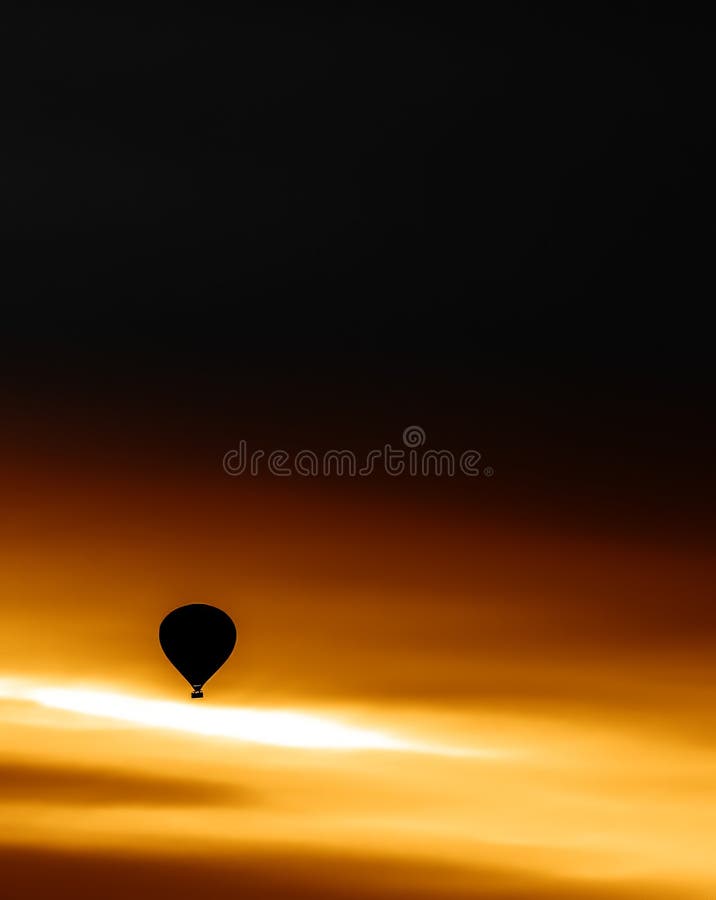 Fly Away stock image. Image of balloon, travel, sunset - 52052411