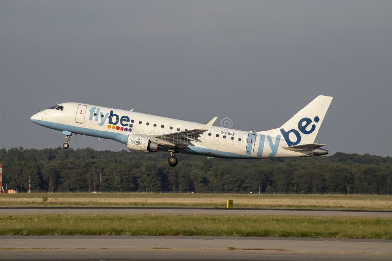 Flybe editorial image. Image of formula, airliner, driver - 183080965